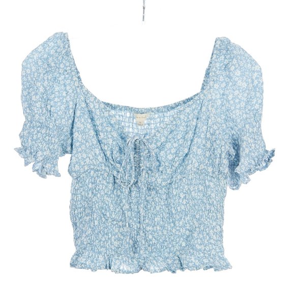 Sim & Sam | Tops | Sim Sam Smocked Babydoll Top Small | Poshmark